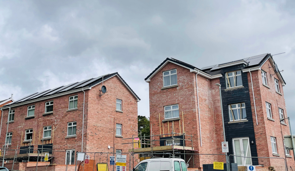 New Homes for Family Housing Tenants built by Castell Group Ltd - Caredig