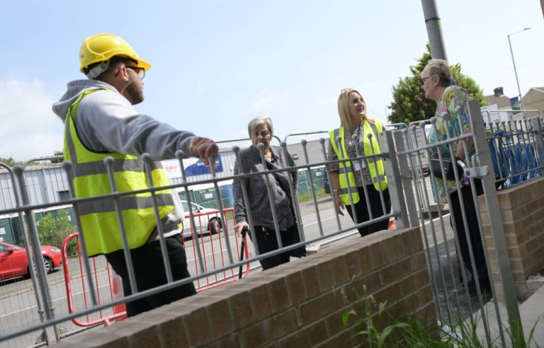 Tenant Hub Members Visit Samlet Road Development - Caredig