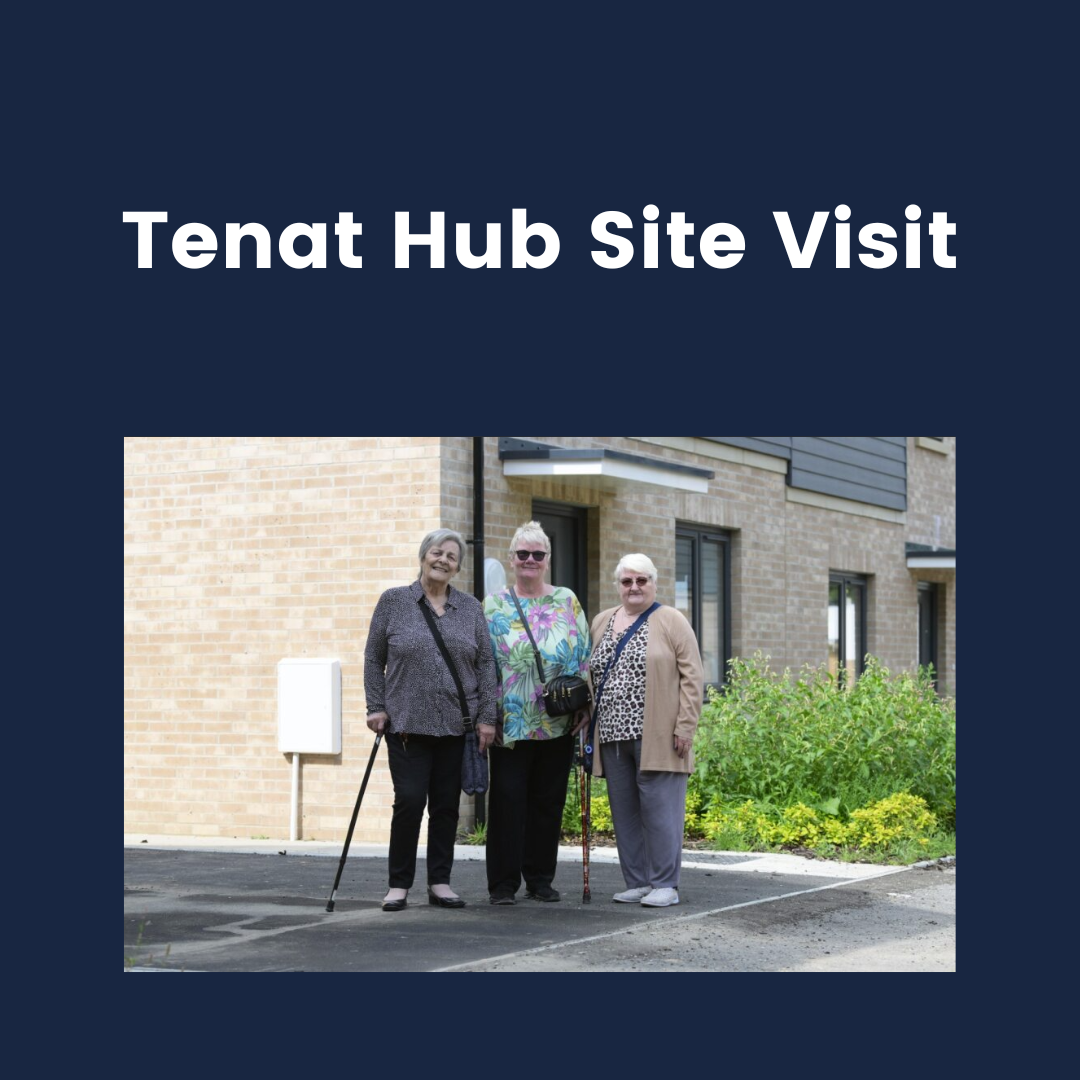 Tenant Hub Members Visit Samlet Road Development - Caredig
